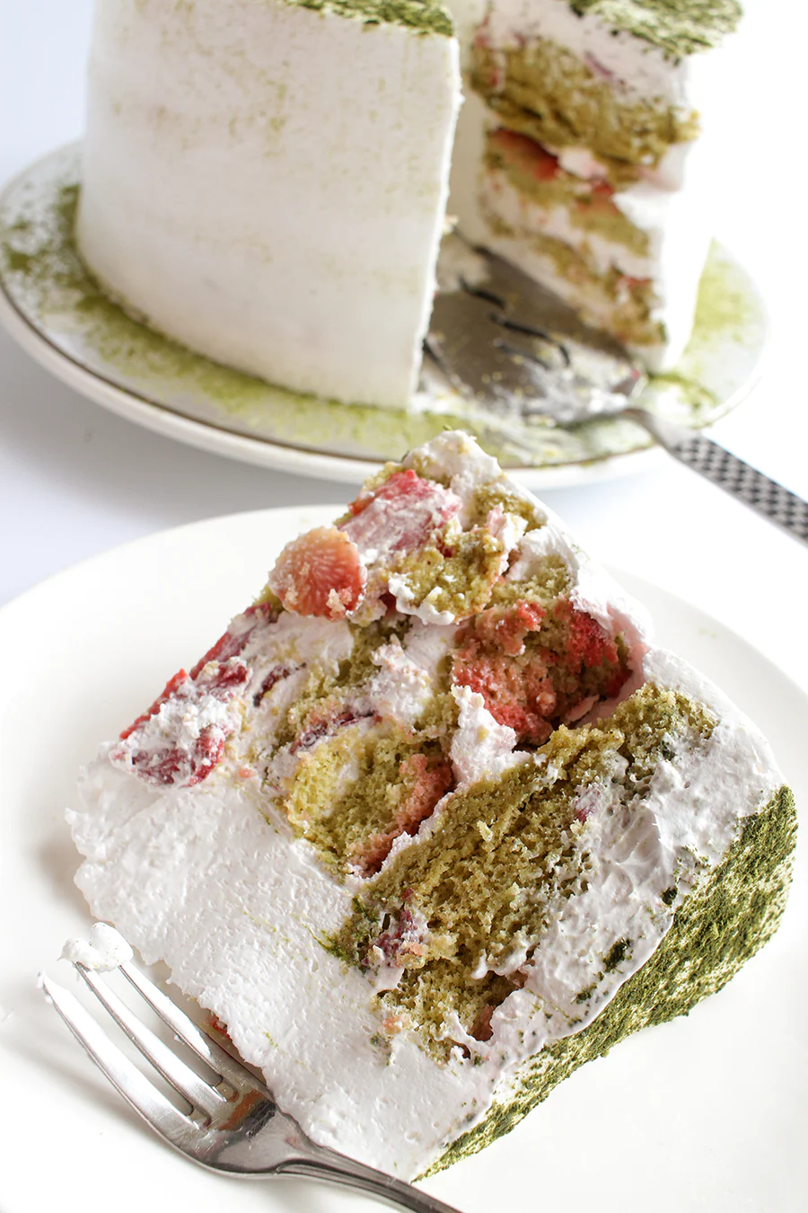 Matcha Strawberry Shortcake (8 inches) – The Seven Pantry