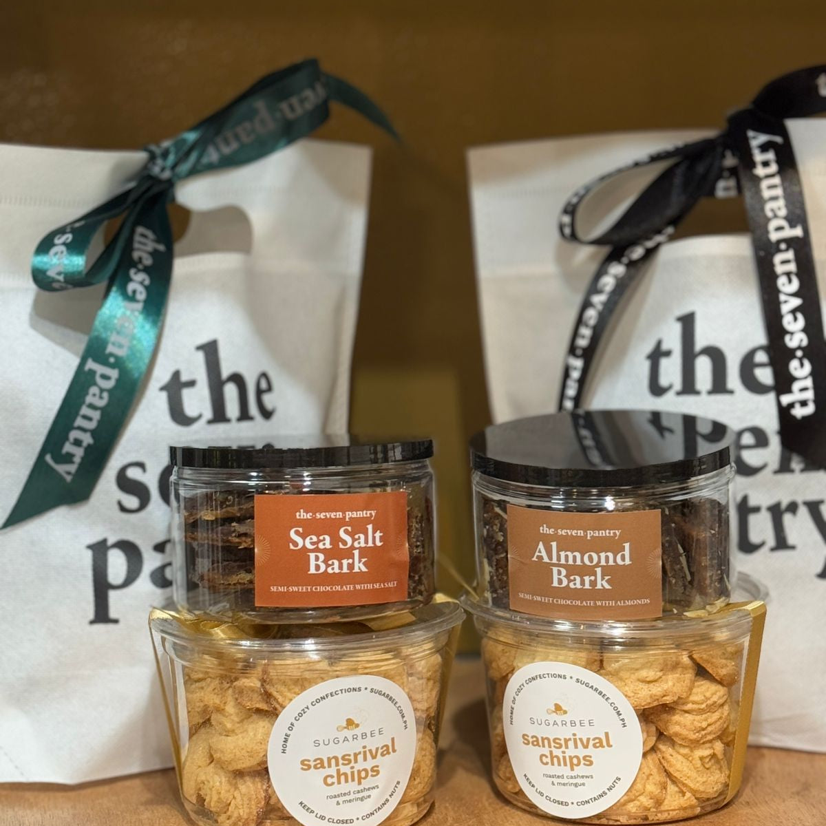 Eco S12: Sansrival Chips with Sea Salt or Almond Barks – The Seven Pantry