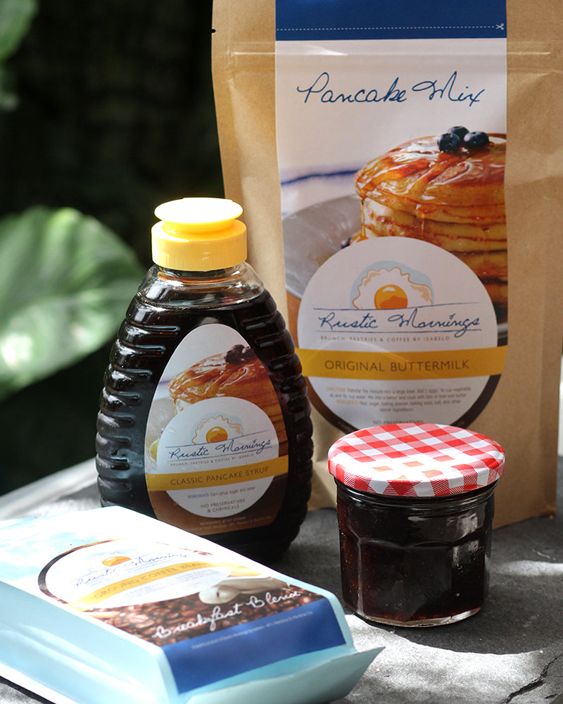 Rustic Mornings Bundle (Pancake Mix, Syrup, Strawberry Jam, Buttercrea ...